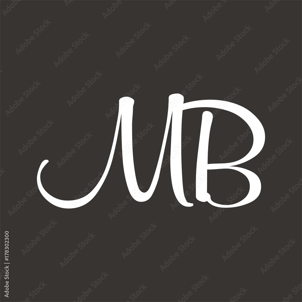 MB logo letter design template vector Stock Vector | Adobe Stock