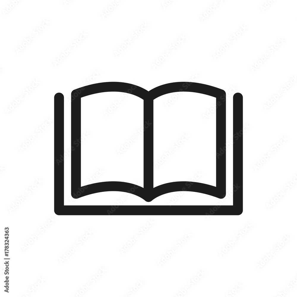 Book Icon Vector Fat Design Editable Stroke. 512x512 Pixel Perfect ...