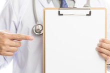 Doctor With Blank Board Free Stock Photo - Public Domain Pictures