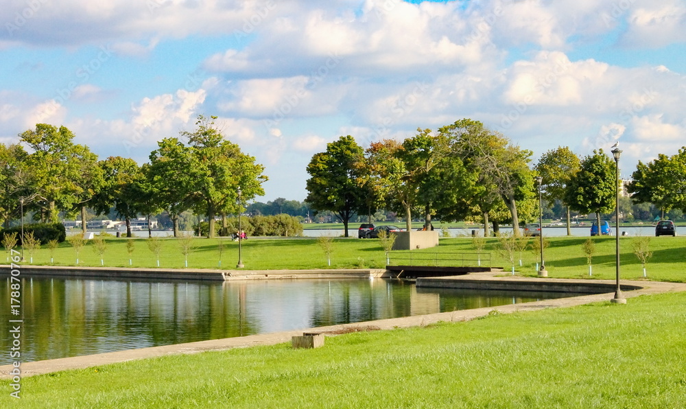 Belle Isle Park is a 982-acre island park in the Detroit River, between ...