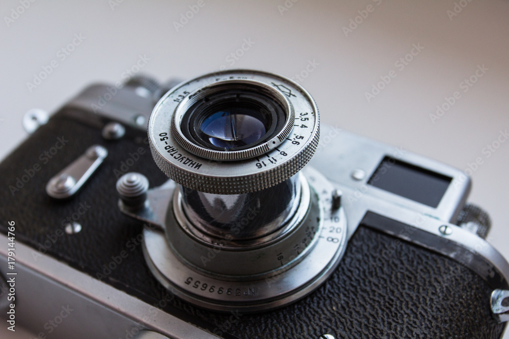 Vintage photo camera MIR Is a Soviet long-range camera, manufactured by ...