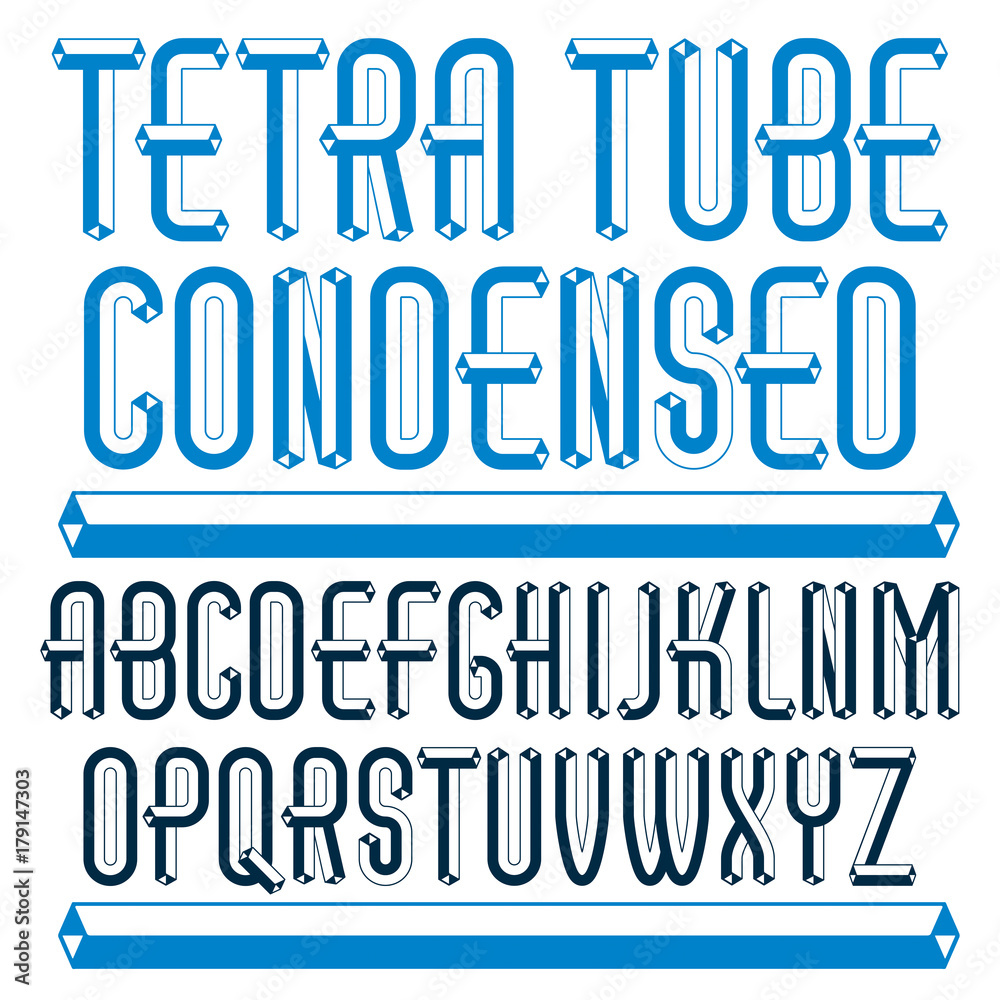 Vetor do Stock Vector trendy vintage capital English alphabet letters ...