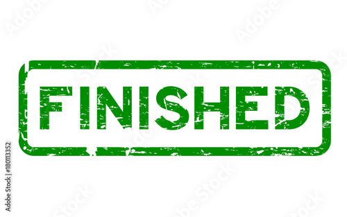 Grunge green finished square rubber seal stamp on white background ...