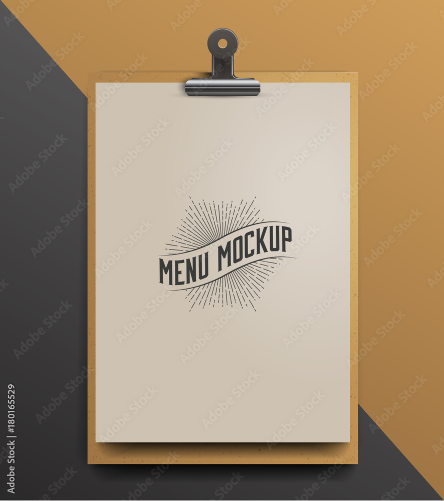 Coffee Shop Menu Template. Coffee cart Mock Up. Vector Illustration ...