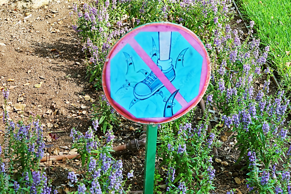 Sign in Park Ramat Hanadiv, Memorial Gardens of Baron Edmond de ...