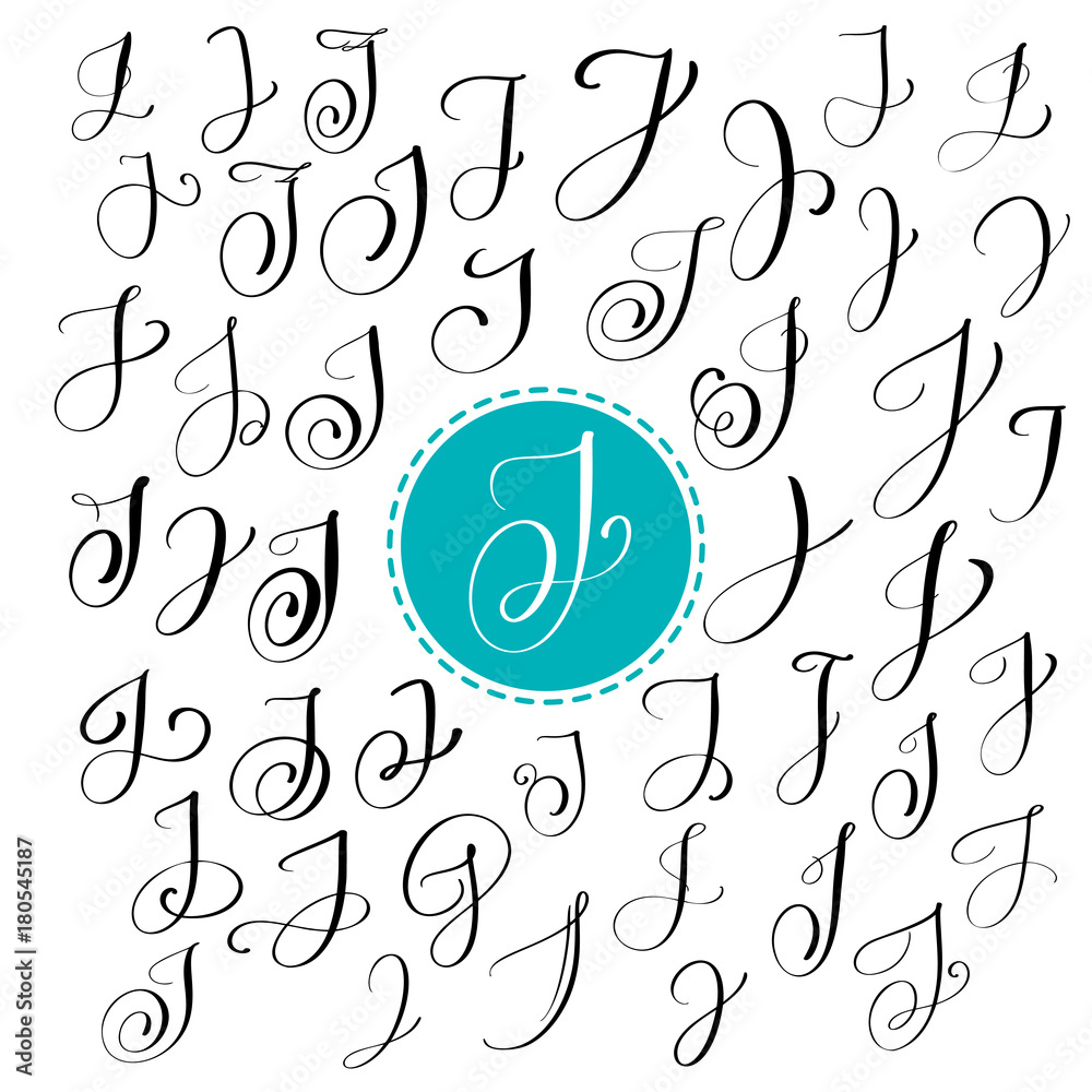 Letter J Font Styles