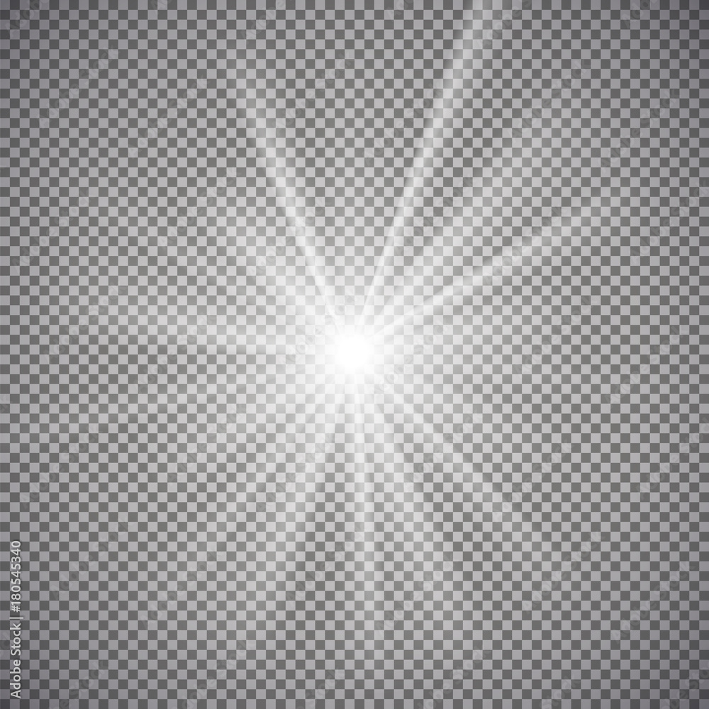 Light effect on transparent background. Graphic concept for your design ...