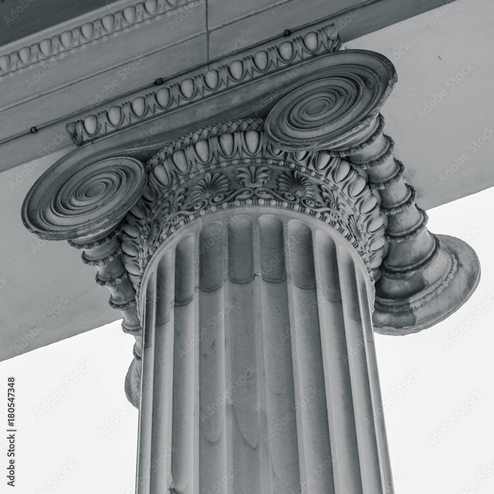 Vintage Old Justice Courthouse Column Stock Photo | Adobe Stock