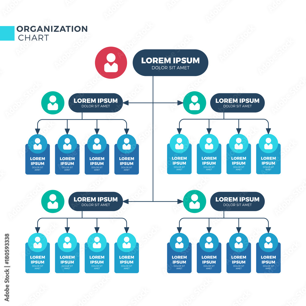 Business structure of organization. Vector organizational structural ...