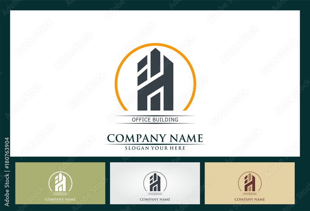 office building vector logo Stock Vector | Adobe Stock