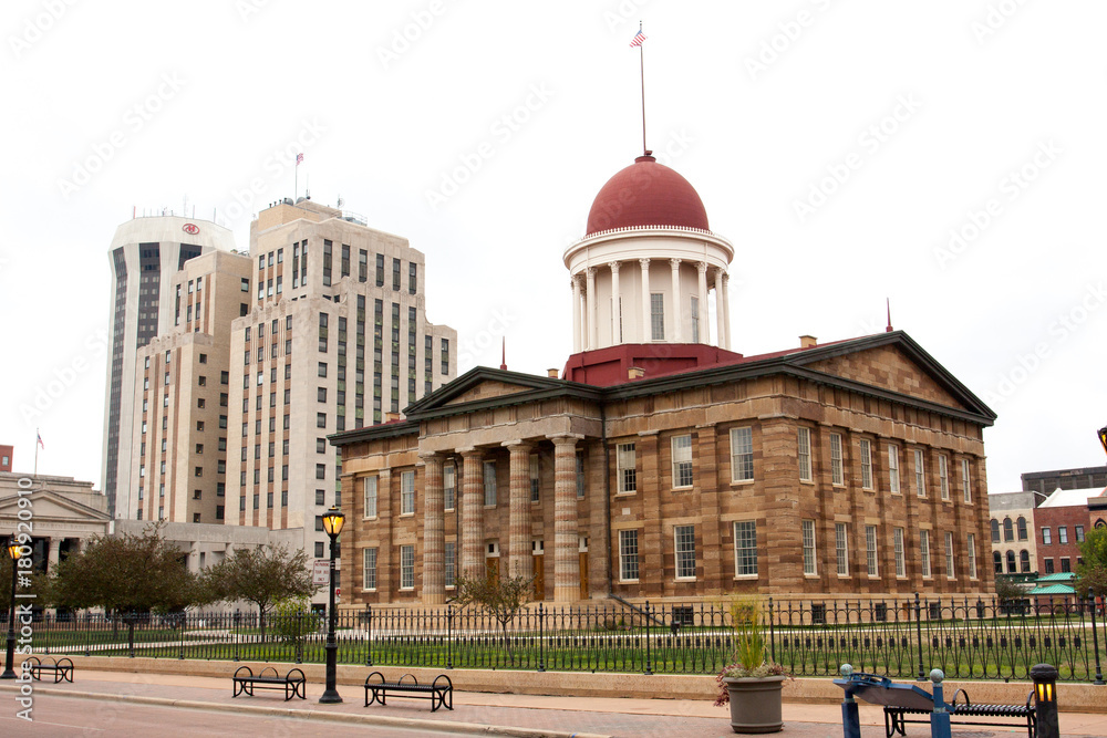 Springfield Illinois USA - Historical buildings of Abraham Lincoln ...