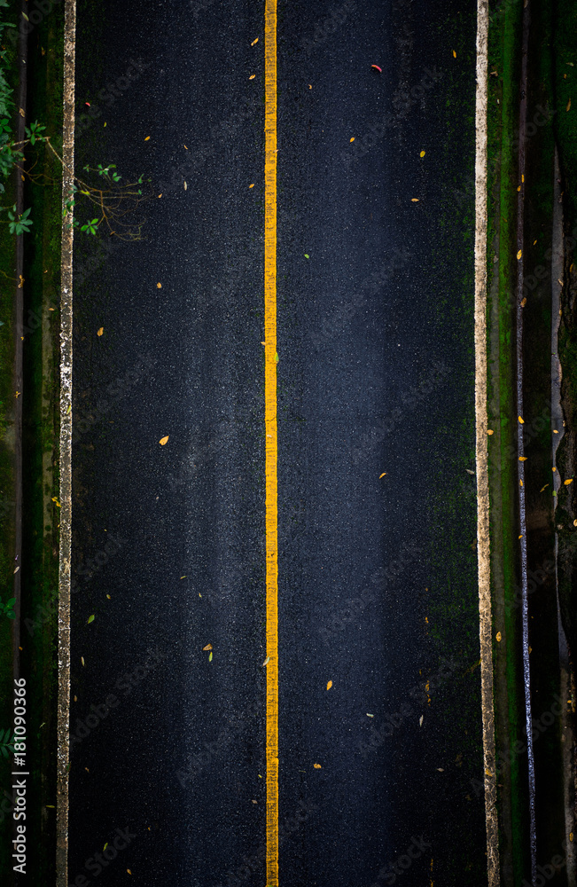top view of asphalt texture background. Empty road from top view. Stock ...