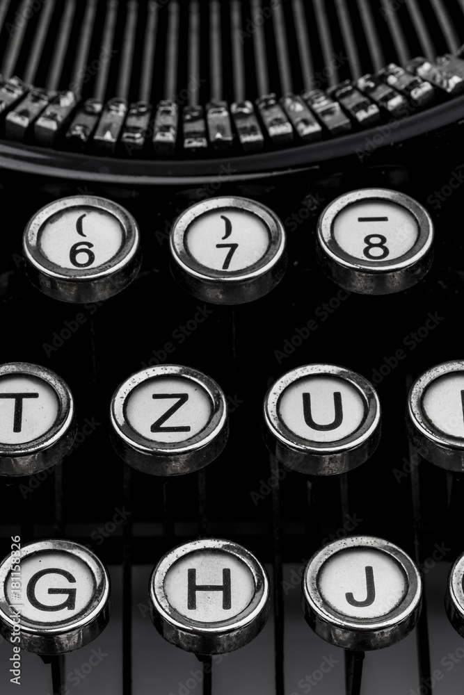 letters of a typewriter Stock Photo | Adobe Stock