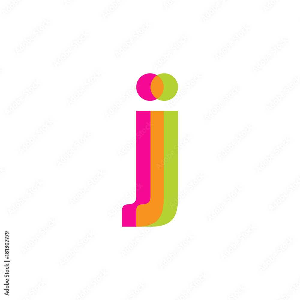 Initial letter jj, overlapping transparent lowercase logo, modern ...