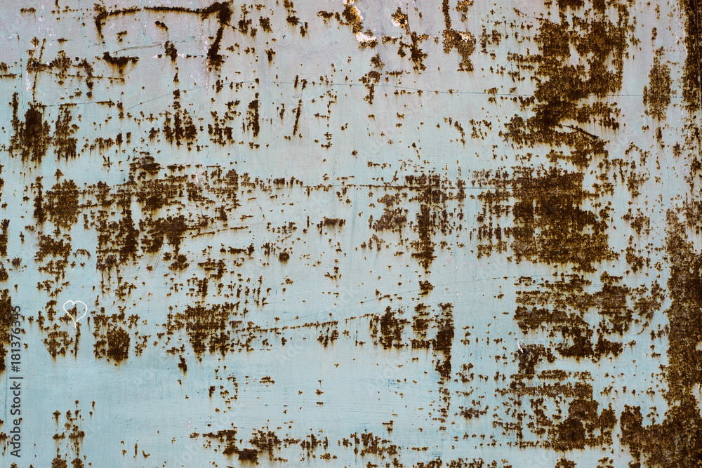 Old metal door with cracks and rust. Grunge rusted metal background ...