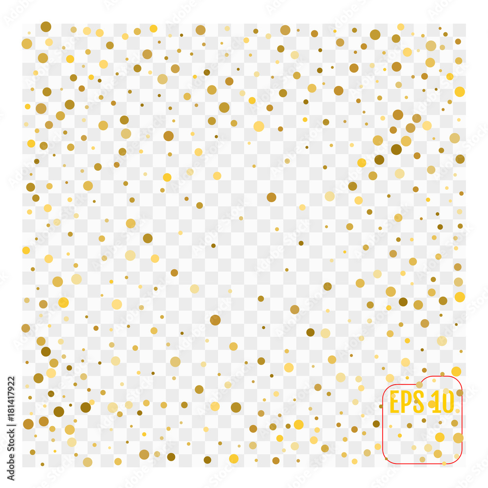 gold glitter background polka dot vector illustration Stock Vector ...