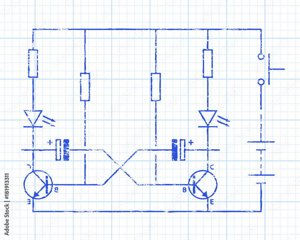 Circuit Graph Paper Stock Vector | Adobe Stock