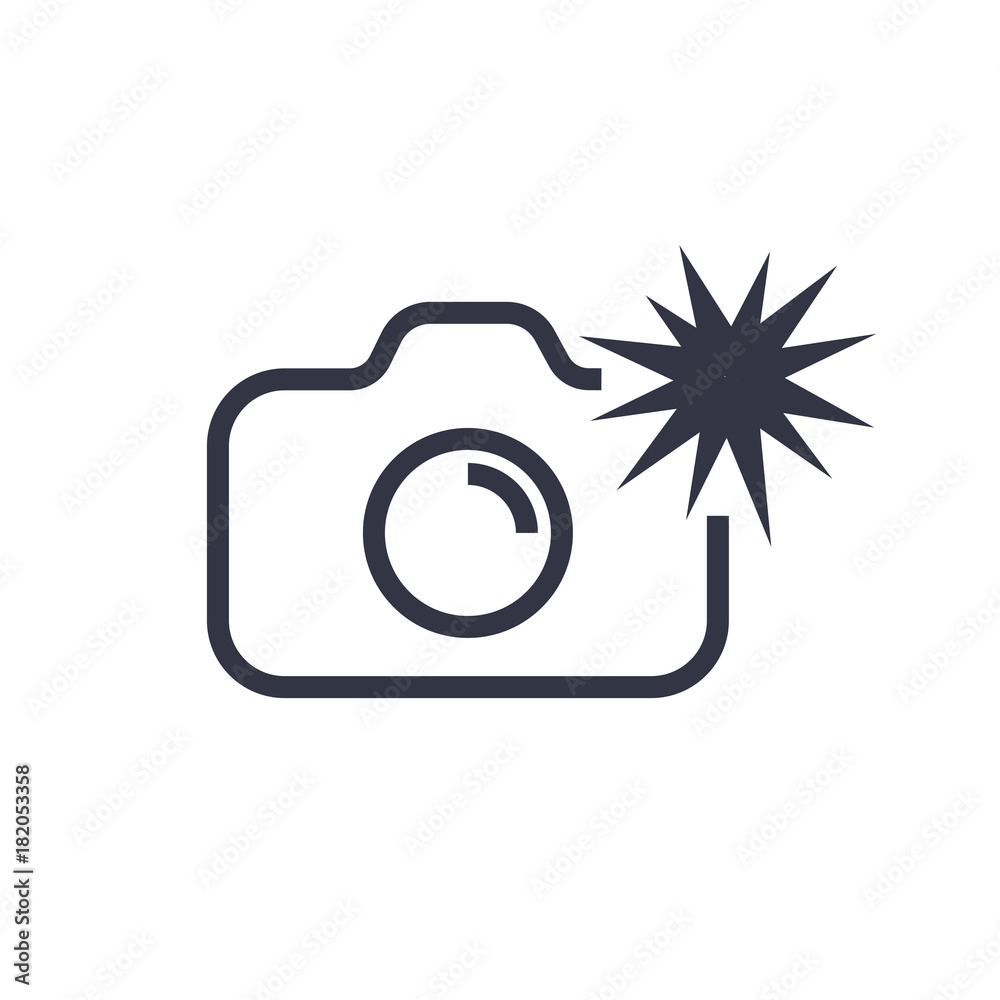 Stock-Vektorgrafik „Camera icon vector illustration. Isolated ...