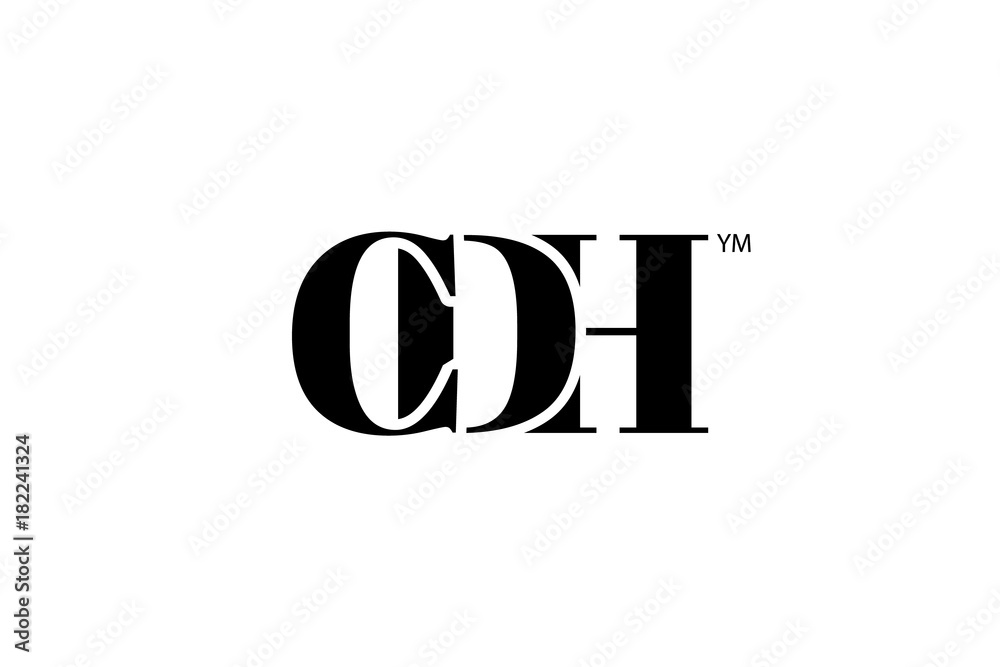 CDH Logo Branding Letter. Vector graphic design. Useful as app icon ...