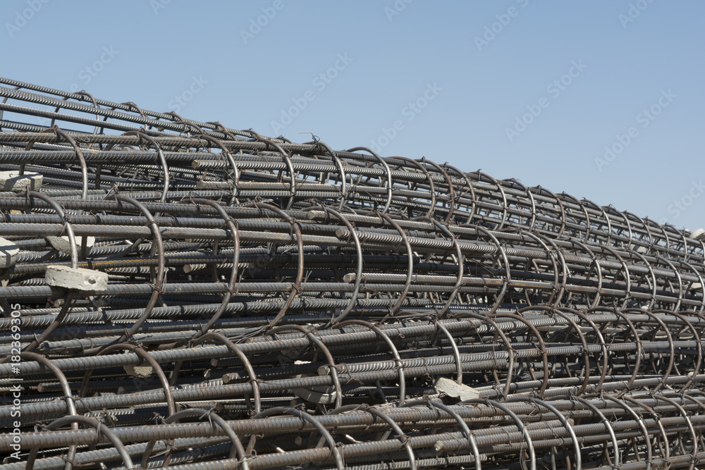 Rebar Used in Construction / Reinforced steel frame for use in ...