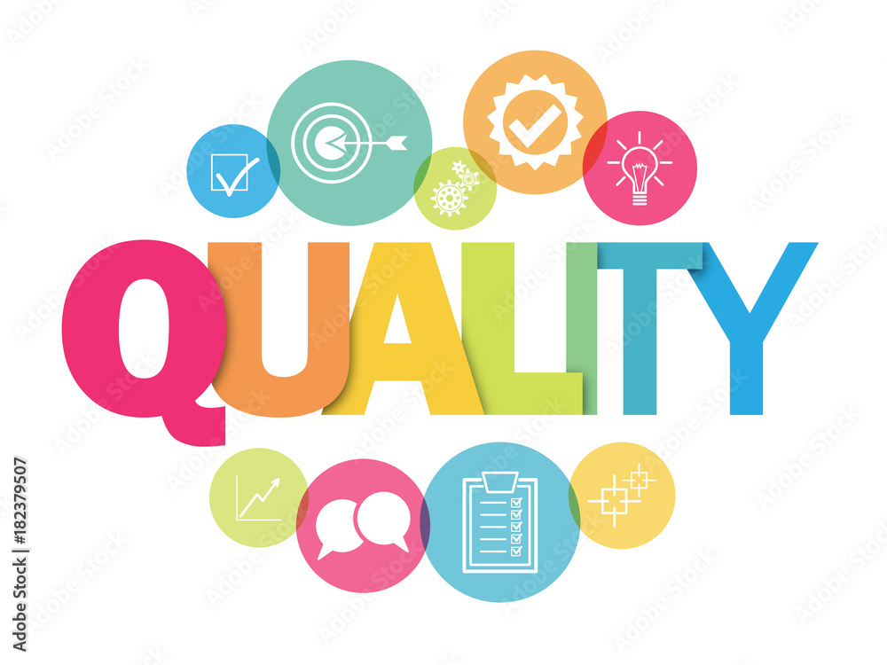 QUALITY Vector Typography Banner with Symbols Stock Vector | Adobe Stock