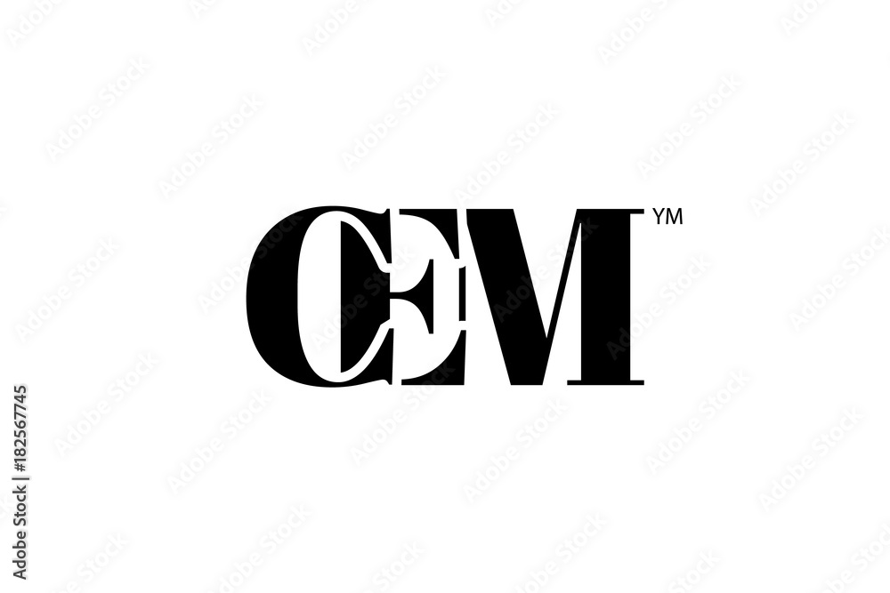 CEM Logo Branding Letter. Vector graphic design. Useful as app icon ...