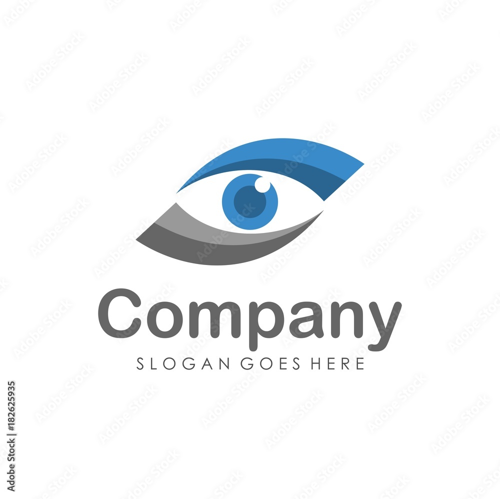 Eyes vision logo design template Stock Vector | Adobe Stock