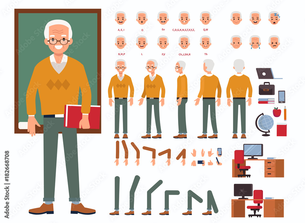 man teacher Stock Vector | Adobe Stock
