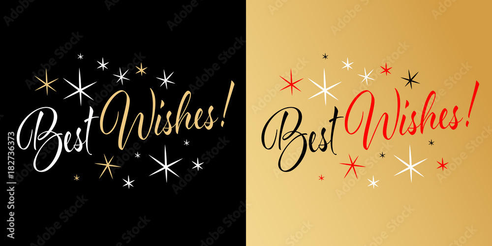 Best wishes Stock Vector | Adobe Stock