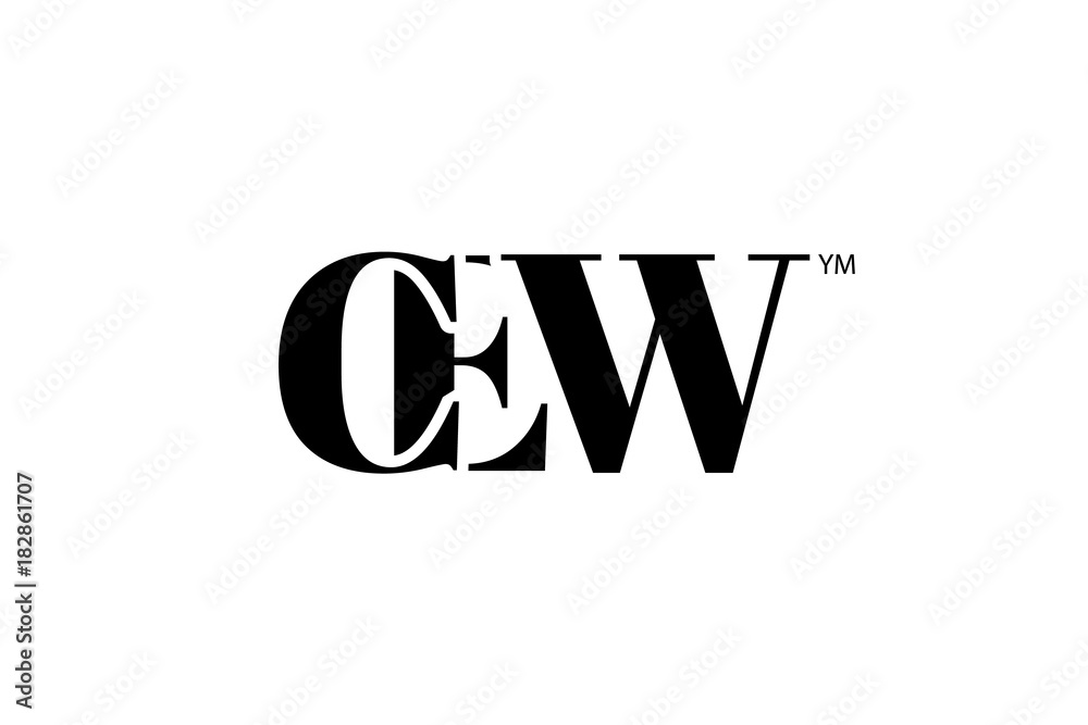 CEW Logo Branding Letter. Vector graphic design. Useful as app icon ...