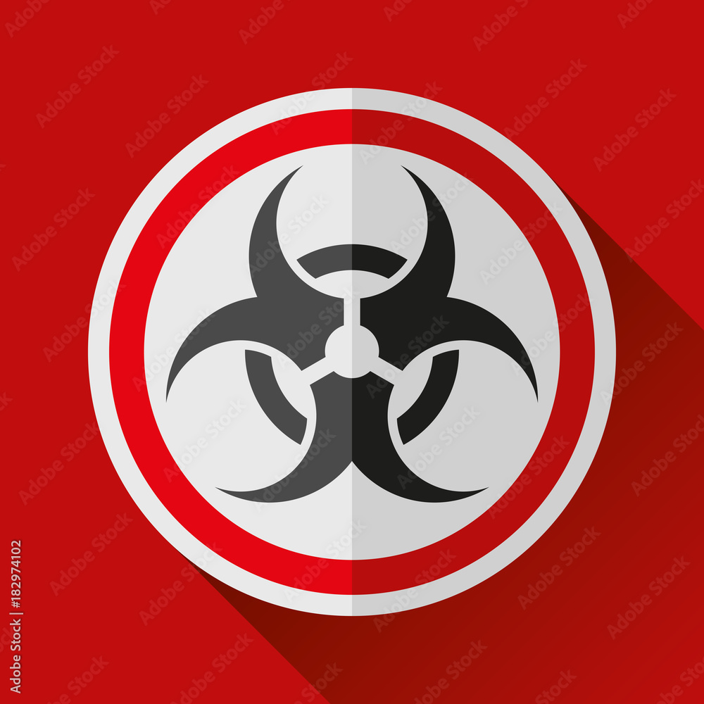 Red Toxic Symbol