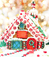 Peppermint Gingerbread House Free Stock Photo - Public Domain Pictures