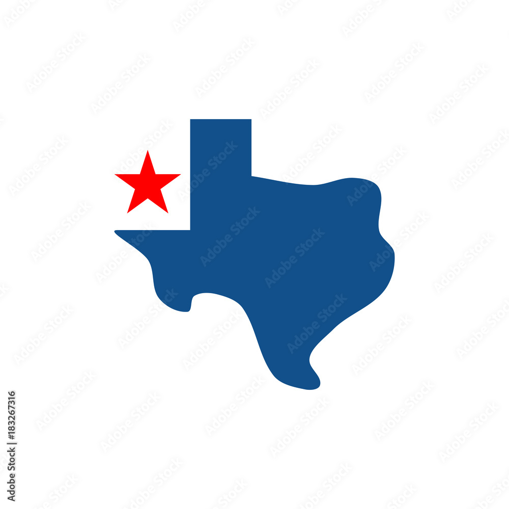 Texas Maps Logo Vector Stock Vector | Adobe Stock