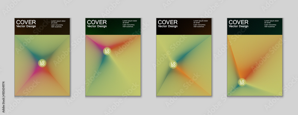 Front page trendy futuristic design for business framework corporate ...