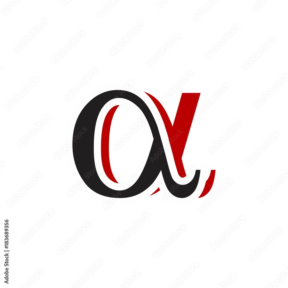 colourfull letter alpha logo vector Stock Vector | Adobe Stock