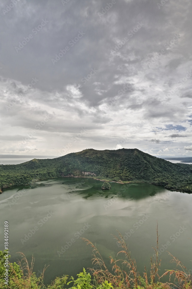 Vulcan Point Island inside Crater Lake. Taal Lake-Volcano Island ...