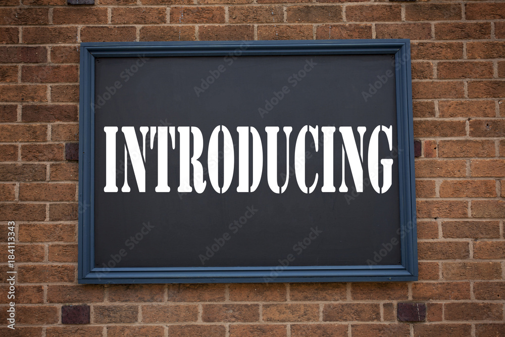 Conceptual hand writing text caption inspiration showing announcement ...