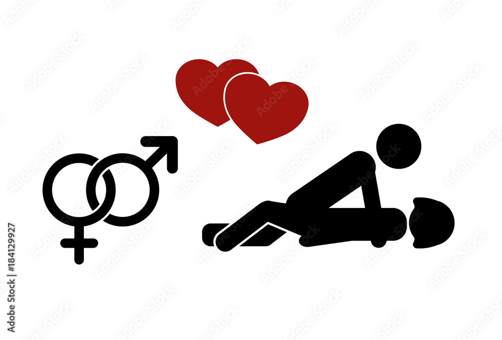 Sex Icon Gender Signs Male And Female Symbols Sex Position Icons 素材庫向量圖 Adobe Stock