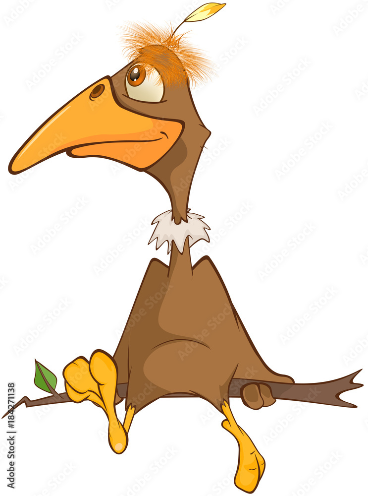 Illustration of a Cute American Condor Cartoon Character Stock Vector ...