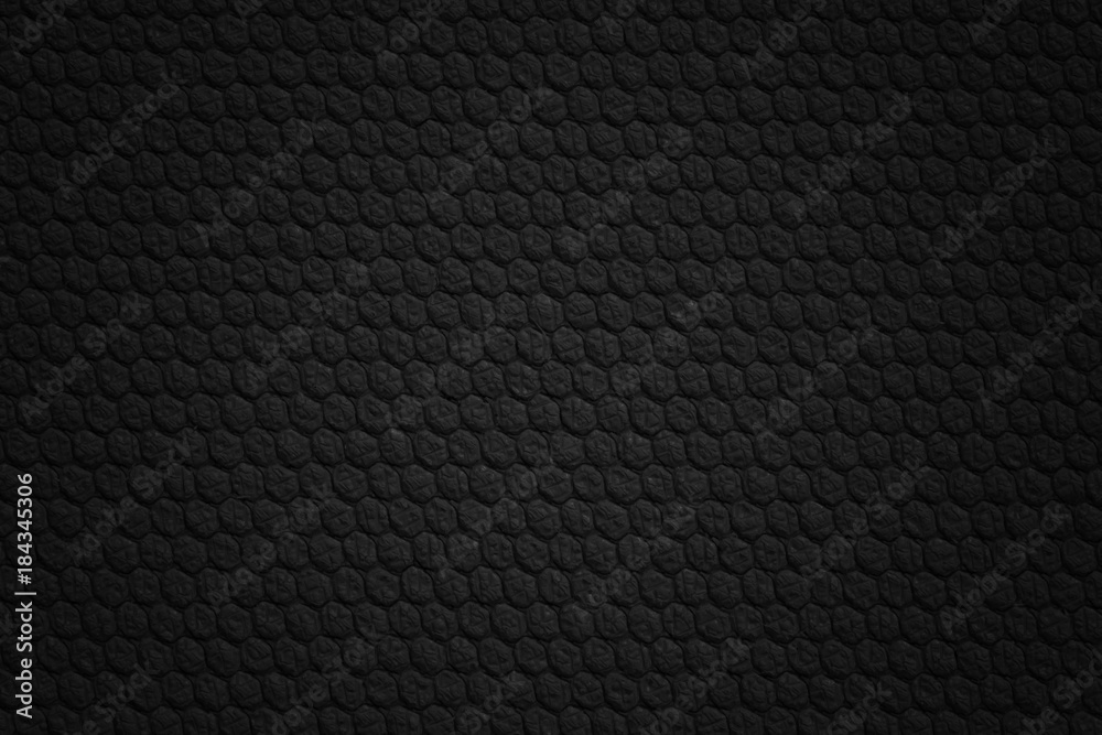 Black rubber. Hexagon shaped bumps look like cells. Stock Photo | Adobe ...