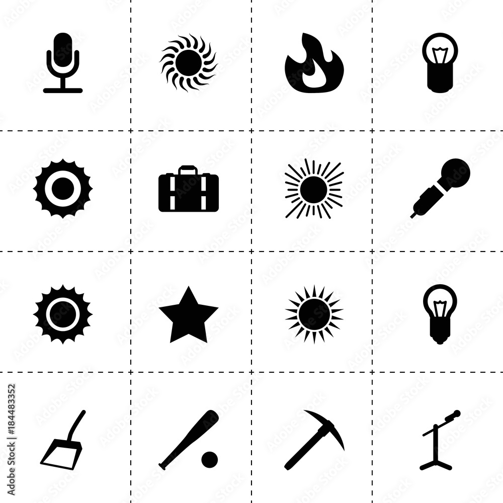 Clipart icons. vector collection filled clipart icons Stock Vector ...