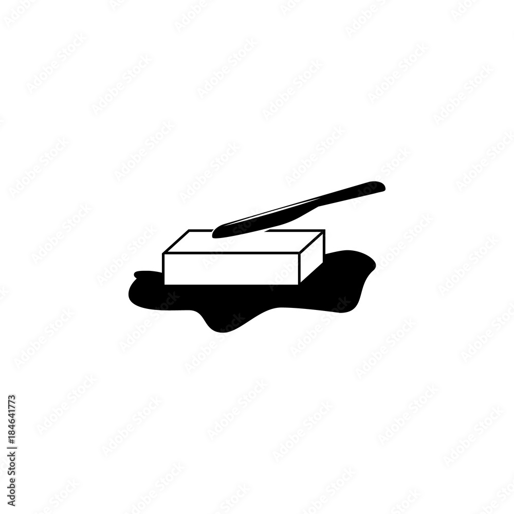 butter on a plate icon. Breakfast Icon. Premium quality graphic design ...