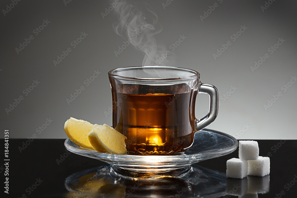 steaming tea