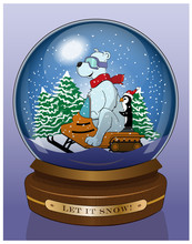 Polar Bear Snow Globe Free Stock Photo - Public Domain Pictures