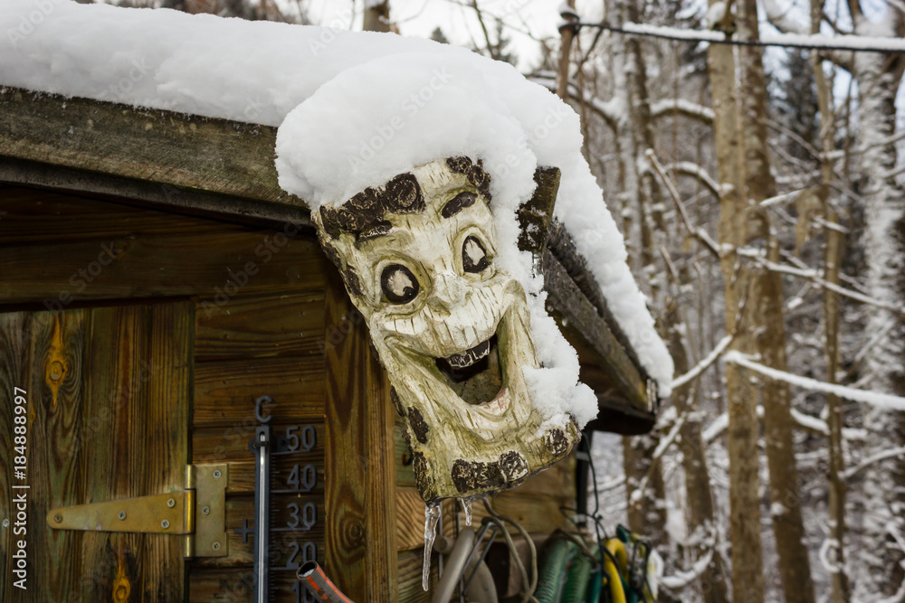 smiley face in winter Stock Photo | Adobe Stock