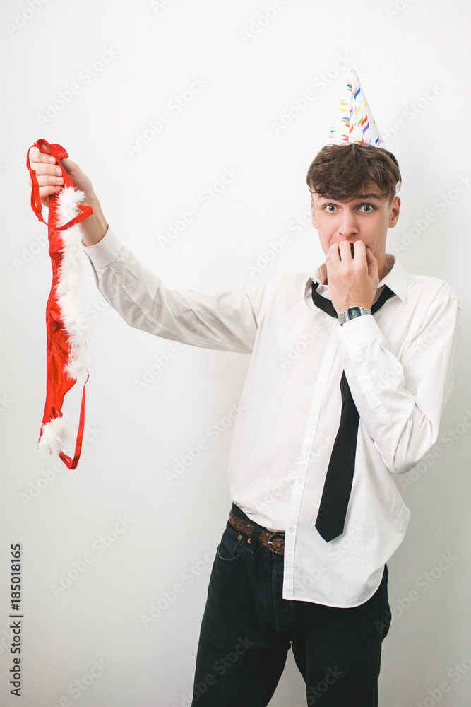 sexual man coercion at work awkward moment concept. harassment of boss ...
