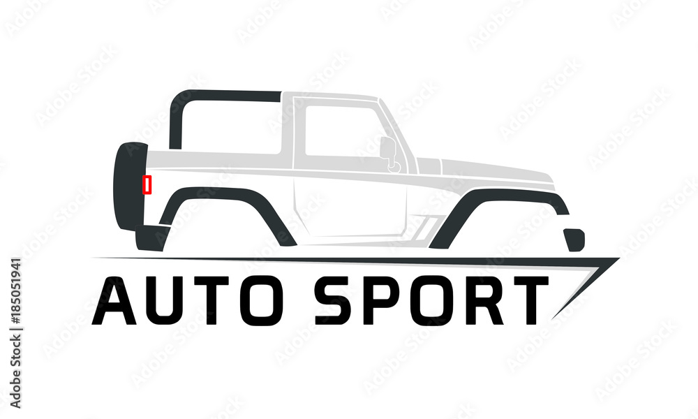 Jeep car logo template Stock Vector | Adobe Stock