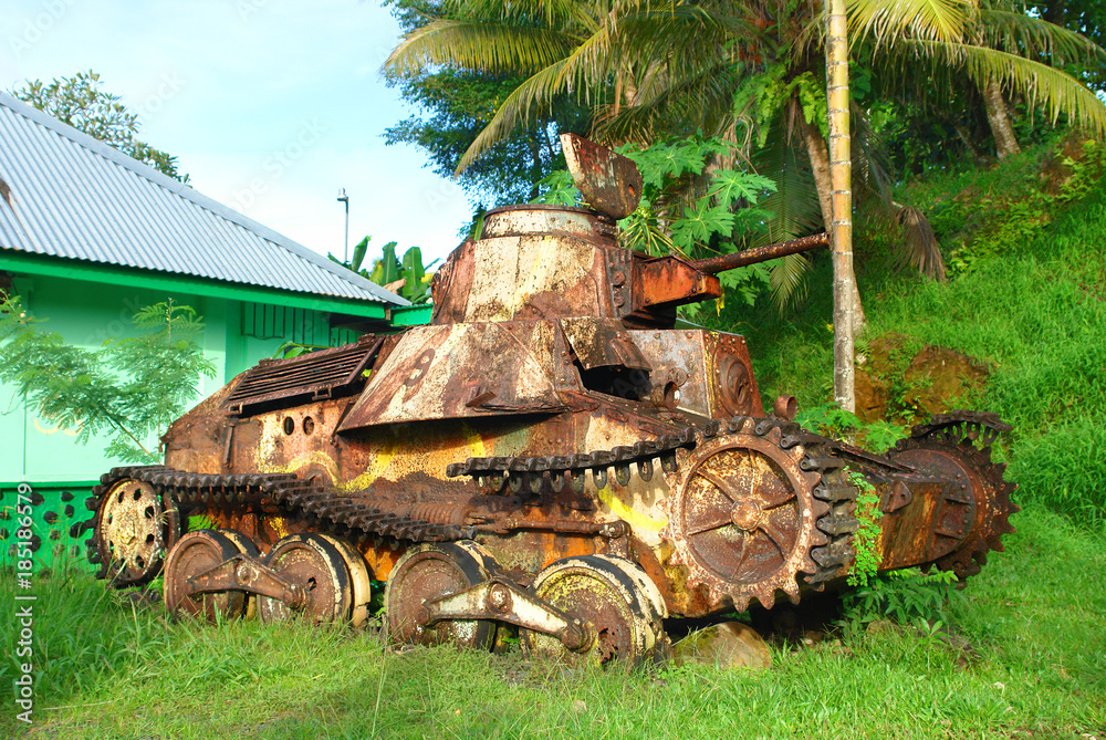 Old japanese tank Japanese Tank of II World War in capital city of ...