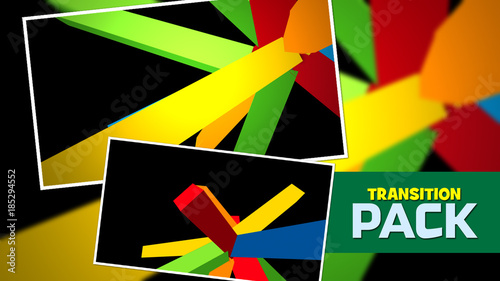 Spinning 3D Star Transitions Pack Stock Template | Adobe Stock