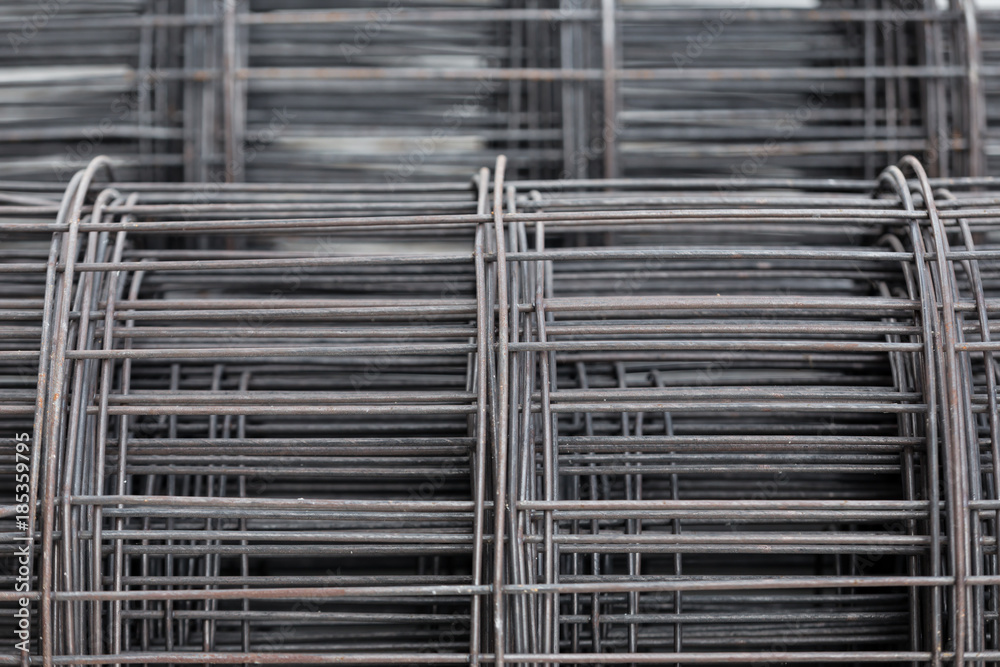 industrial construction building wire mesh on floor concrete Stock ...